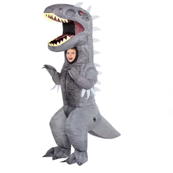 Costumes | Jurassic World Indominus Trex Dinosaur Grey Inflatable ...